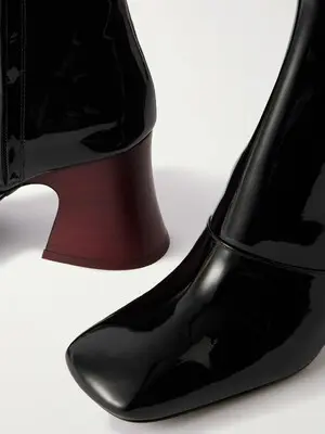 Chloé Janis Patent-leather Ankle Boots
