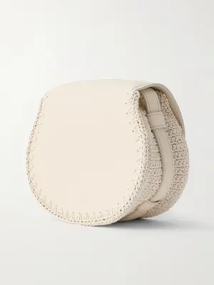 Chloé Marcie Textured-leather Shoulder Bag - Neutrals
