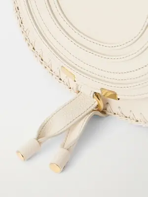 Chloé Marcie Textured-leather Shoulder Bag - Neutrals
