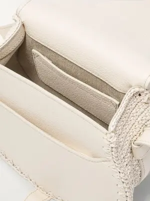 Chloé Marcie Textured-leather Shoulder Bag - Neutrals