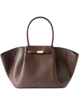 DEMELLIER The New York Small Textured-leather Tote