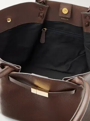 DEMELLIER The New York Small Textured-leather Tote