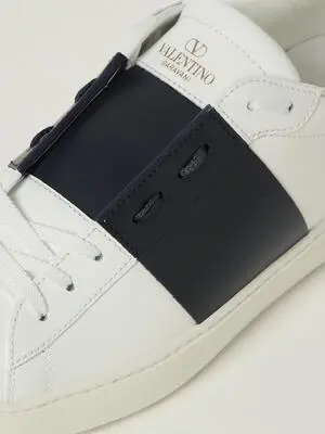 Valentino Garavani Leather Low Top Sneakers - White