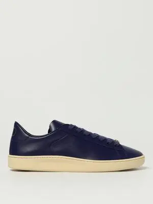 Valentino Garavani Valentino Garavani "V" Logo Leather Sneakers Blue