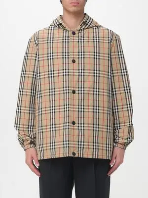Burberry Checked Hooded Jacket - Multicolor