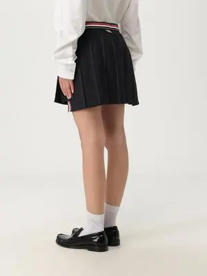 Thom Browne Pleated Mini Skirt With Tricolor Detail