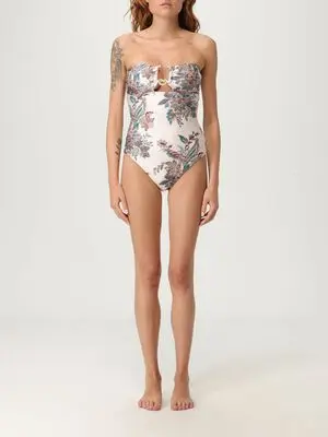 Zimmermann Floral Print One-piece Swimsuit - Ivory