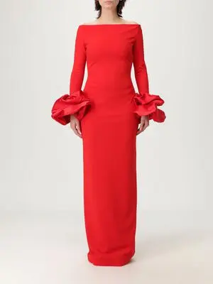 Solace London Long Sleeve Gown - Red