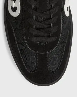 Gucci G75 Suede And Sisma Nylon T-toe Sneakers - Black
