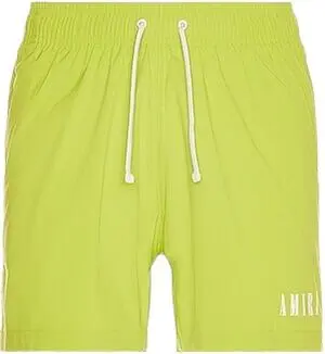 Amiri Core Logo Swim Shorts - Lime