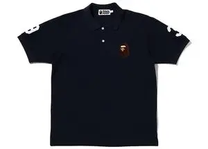A BATHING APE Large Ape Head Polo Shirt