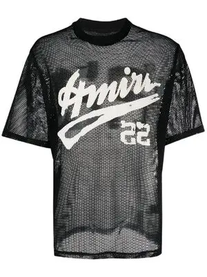 Amiri 22 Mesh Tee Shirt - Black
