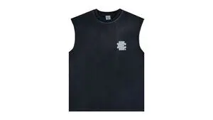 ERIC EMANUEL Ee Basic Cutoff Tank - Washed Black/silver
