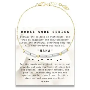 ELLIOT YOUNG Morse Code Chain Bracelet - Mama
