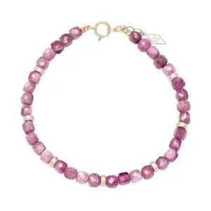 ELLIOT YOUNG 14k Gold Gemstone Healing Bracelet - Pink