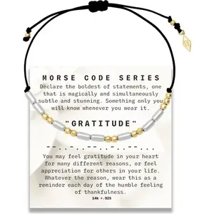 ELLIOT YOUNG Morse Code Bracelet - Gratitude