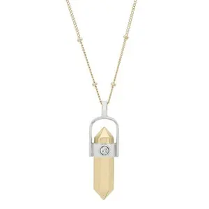 ELLIOT YOUNG Crystalized Healing Pendant Necklace With Rose-cut Diamond - Gold