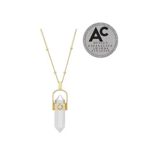 ELLIOT YOUNG Crystalized Healing Pendant - Silver
