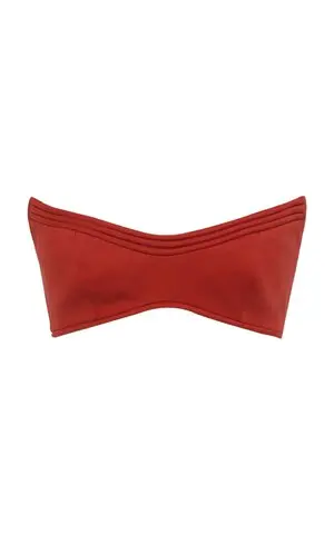 Zimmermann Rebellion Corded Cotton Bralette - Red