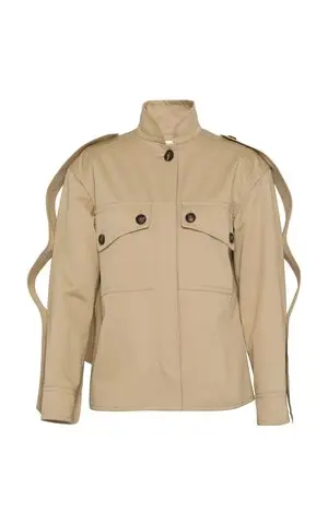 Zimmermann Rebellion Cotton Twill Jacket Neutral