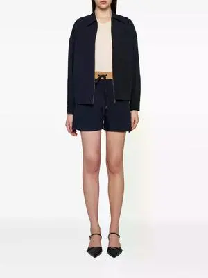 BLANCA VITA Zip-up Silk Jacket