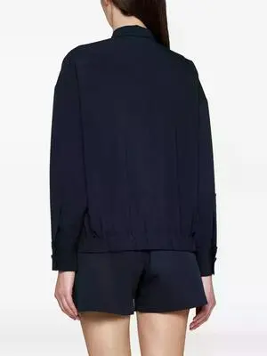 BLANCA VITA Zip-up Silk Jacket