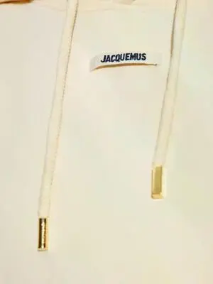 Jacquemus Logo-patch Hoodie - Neutrals