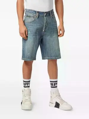 Philipp Plein Rhinestone-embellished Shorts