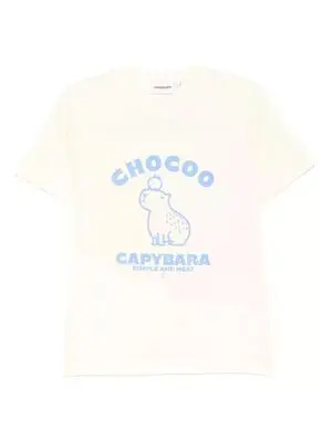 Chocoolate Round Neck T-shirts For Women
