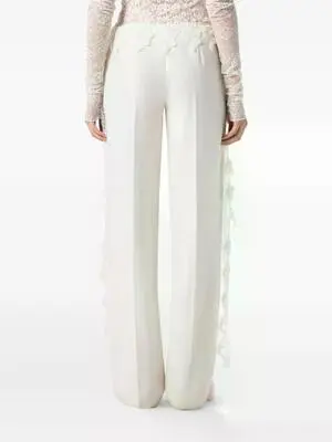 Blumarine Lace-detail Trousers - White