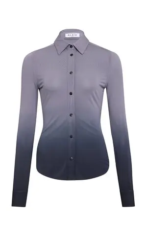 Alaïa Ombre Jersey Shirt - Grey
