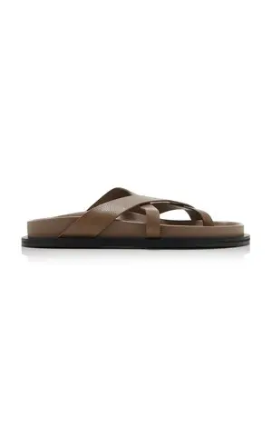 A.emery Claude Leather Sandals - Neutral