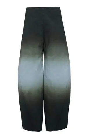 Alaïa Twisted Ombre Cotton Pants - Blue