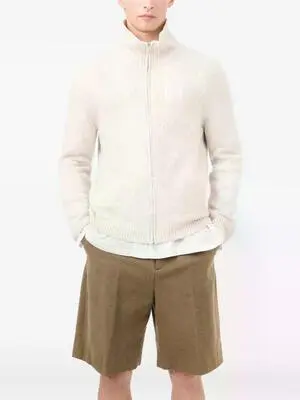 Our Legacy Stand-collar Zip-up Cardigan - Neutrals