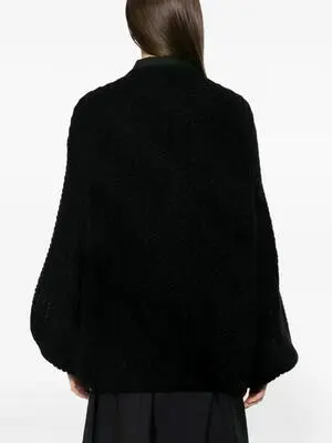TOTEME Puff-sleeve Cardigan - Black