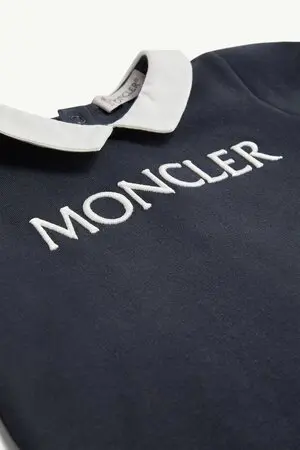 Moncler Embroidered Logo Cotton Baby Grow