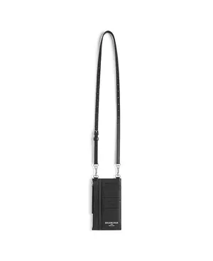 Balenciaga Credit Phone Holder - Black