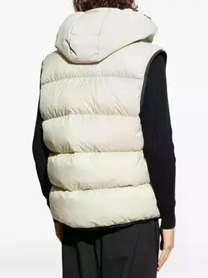 Moncler Quilted Padded Gilet With Hood - Grey