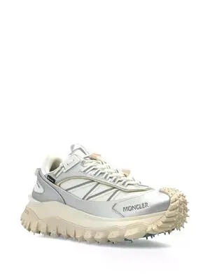 Moncler Trailgrip Gtx Leather Sneakers - Silver