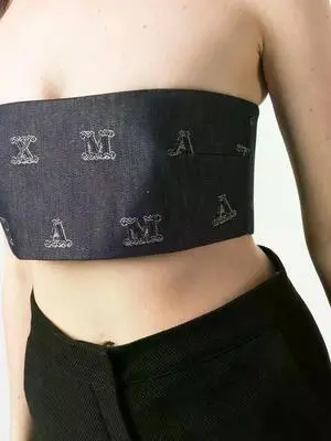 Max Mara Maxmaragram Jacquard Crop Top