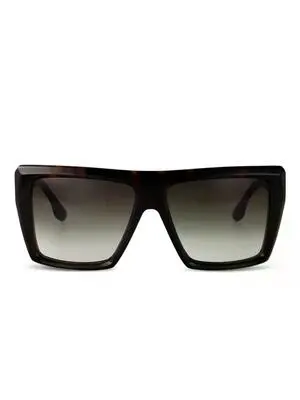 Victoria Beckham Geometric-frame Sunglasses - Brown