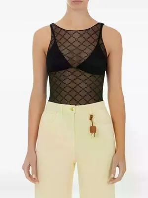 Elisabetta Franchi Geometric-pattern Bodysuit