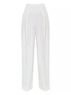 Victoria Beckham Pleated Wide-leg Trousers