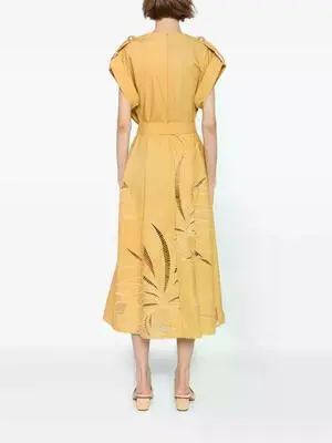 Elie Saab Embroidered Midi Dress