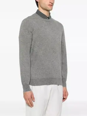 Brunello Cucinelli Cashmere Crew-neck Sweater - Grey