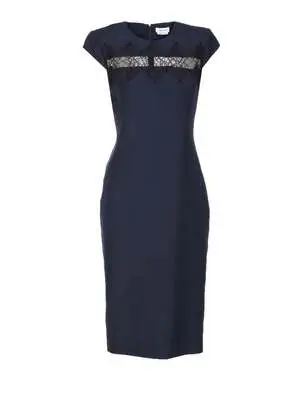Alexander McQueen Alexander McQueen Midi Dress - Blue
