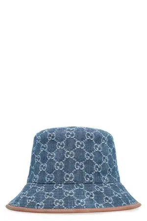 Gucci GG Jacquard Bucket Hat Navy
