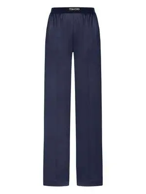 TOM FORD Silk Pajama Pants Blue