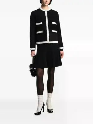 Emporio Armani Ottoman Fringed-detail Jacket