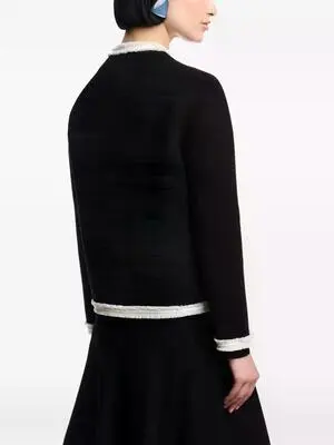 Emporio Armani Ottoman Fringed-detail Jacket